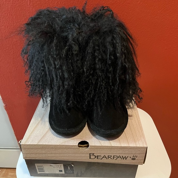 BearPaw | Shoes | Black Bear Paw Boots For Little Girl | Poshmark